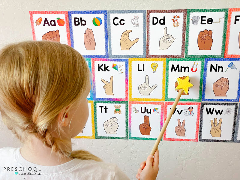 ASL Alphabet Posters – Preschool Inspirations