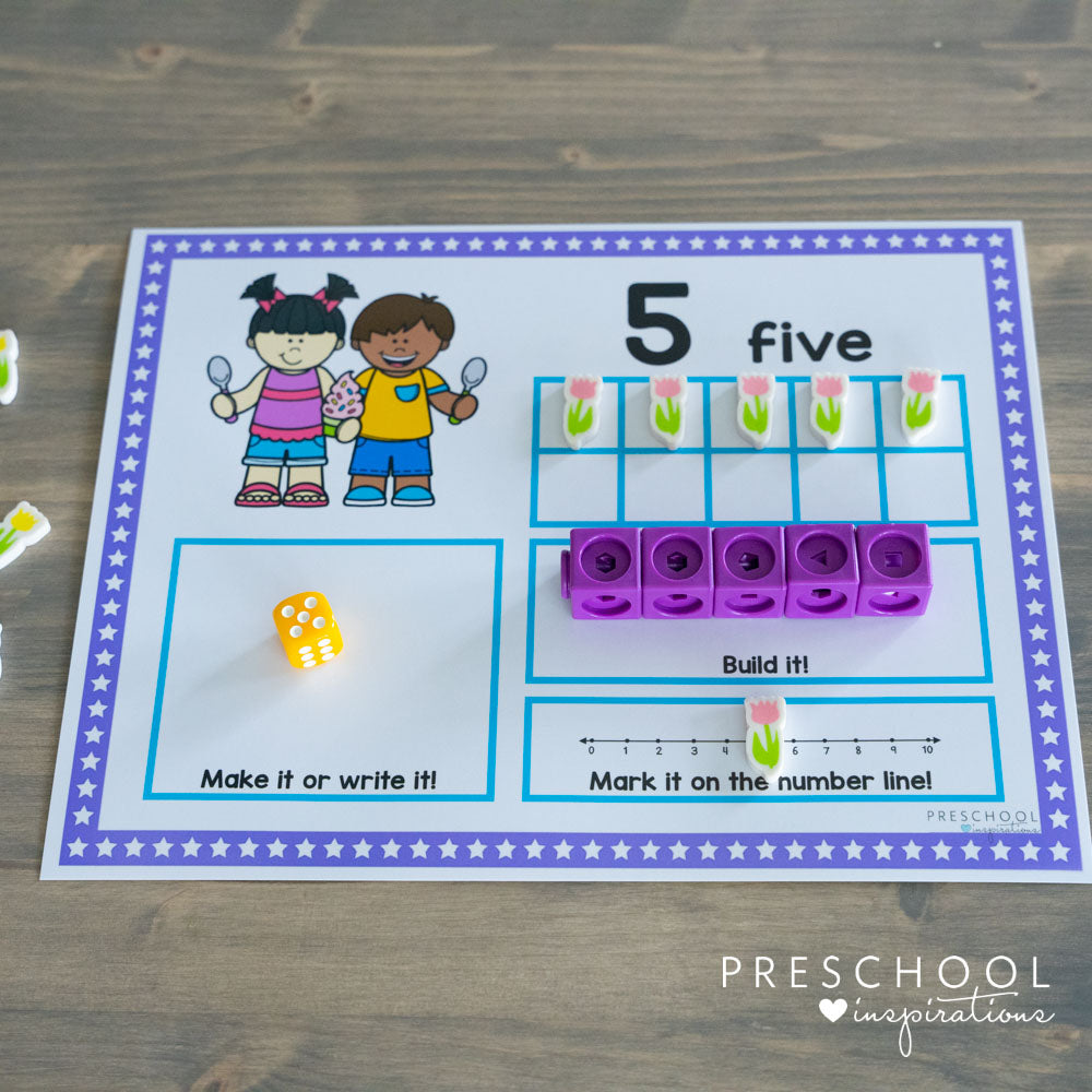 Ice Cream Ten Frame Counting Mats – Preschool Inspirations
