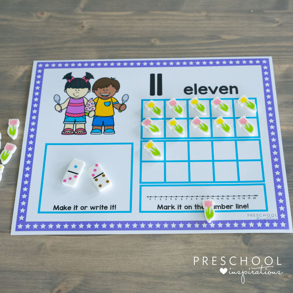 Ice Cream Ten Frame Counting Mats – Preschool Inspirations