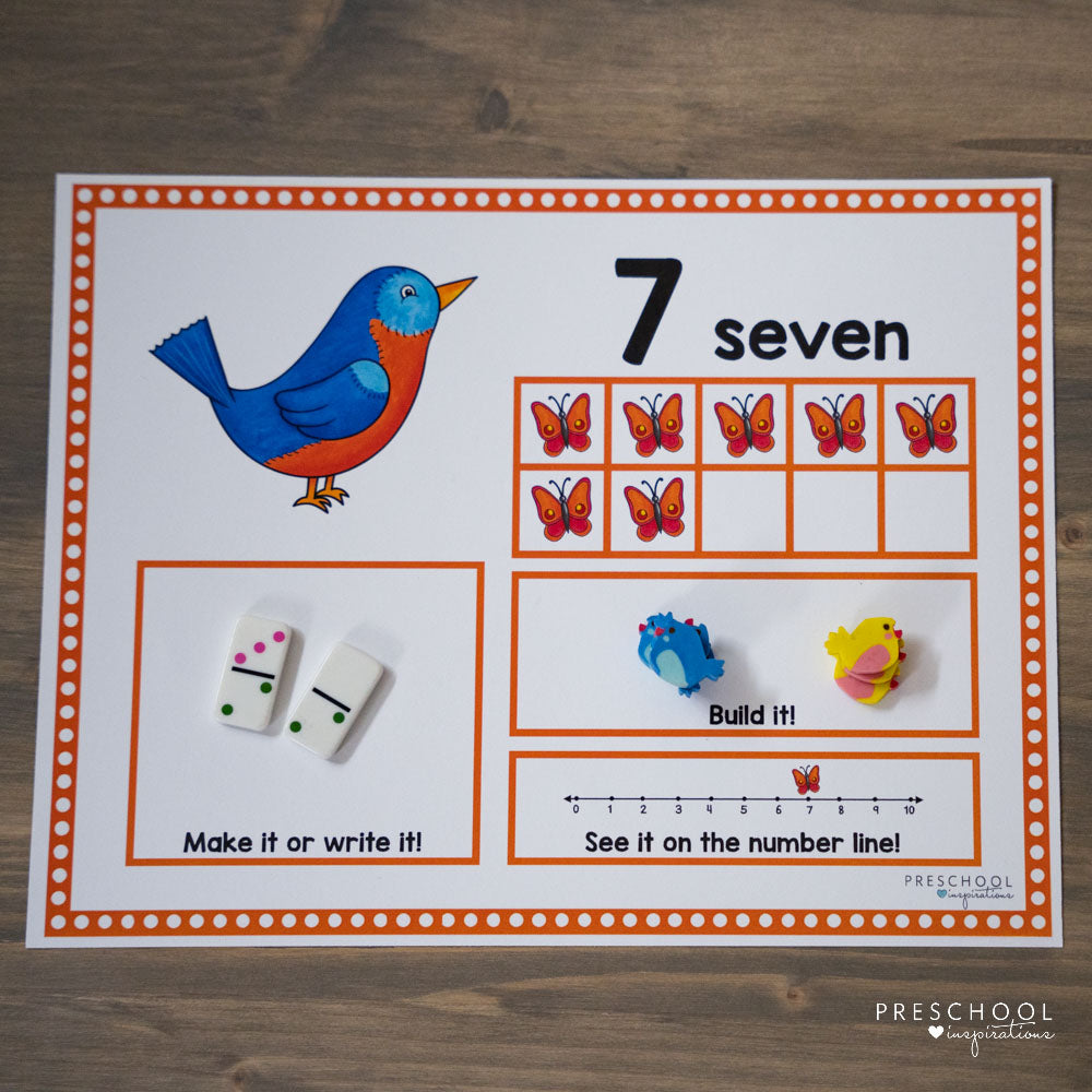 Spring Ten Frame Counting Mats – Preschool Inspirations