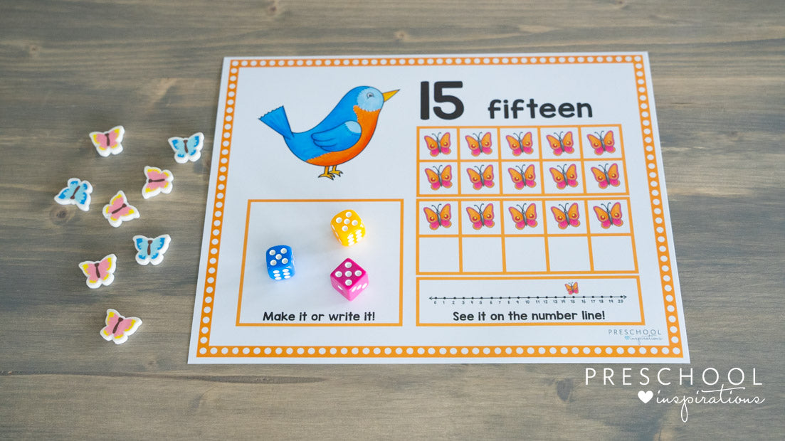 Spring Ten Frame Counting Mats – Preschool Inspirations