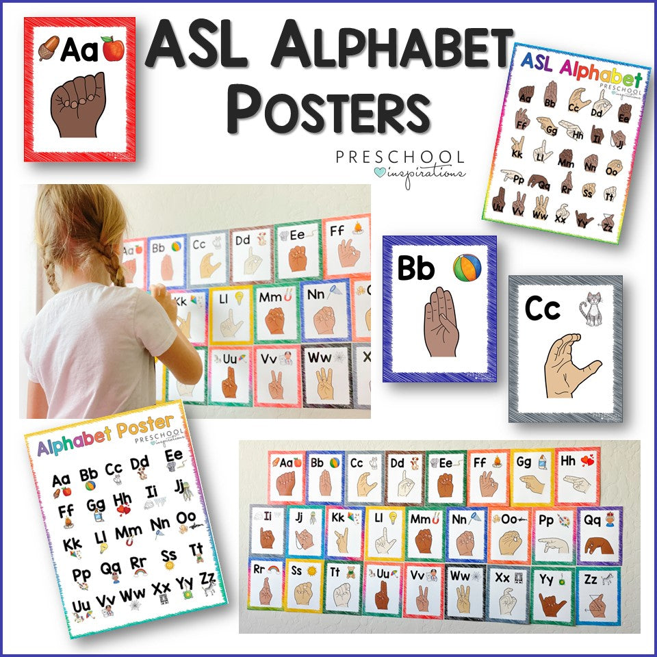 ASL Alphabet Posters – Preschool Inspirations