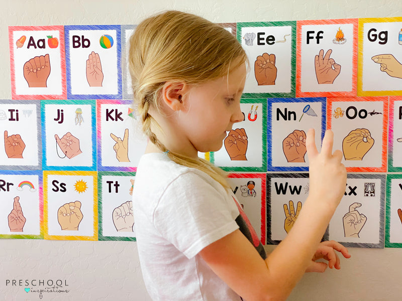 ASL Alphabet Posters – Preschool Inspirations