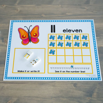 Butterfly Math Ten Frame Mats – Preschool Inspirations