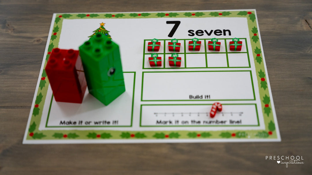 Christmas Ten Frame Counting Mats – Preschool Inspirations