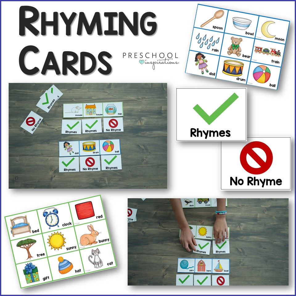 Rhyming Cards – Preschool Inspirations