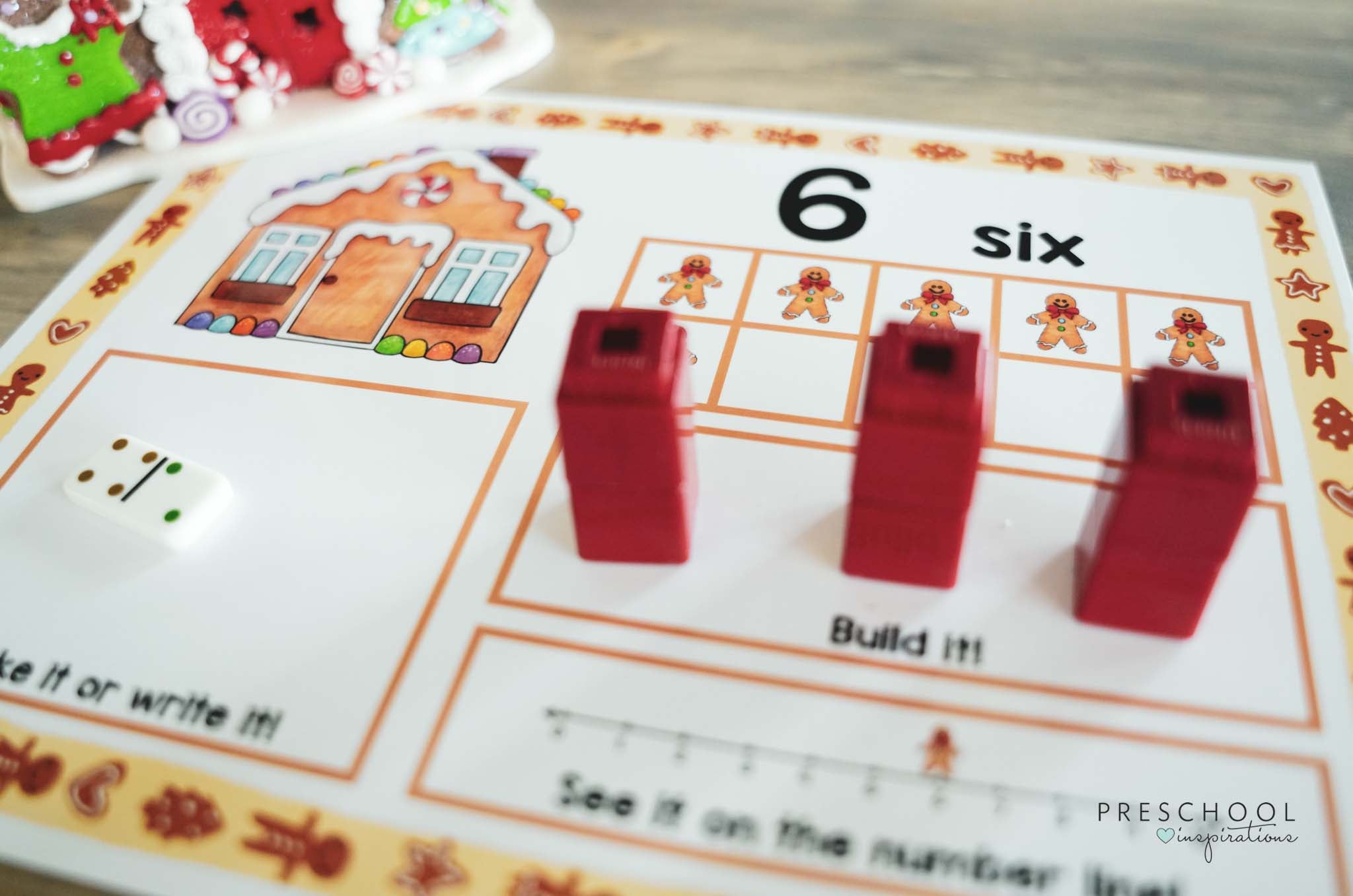 Gingerbread Counting Mats – Preschool Inspirations