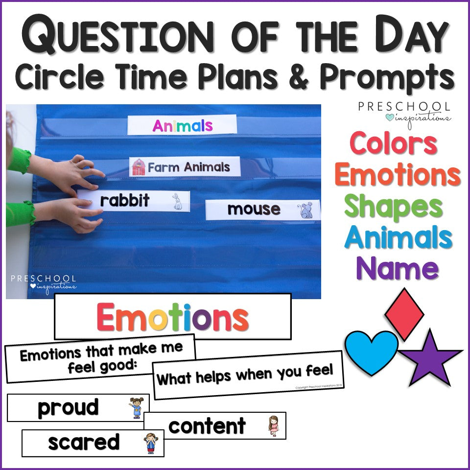 Circle Time Question of the Day Prompts, Ideas, and Activities for Pre ...