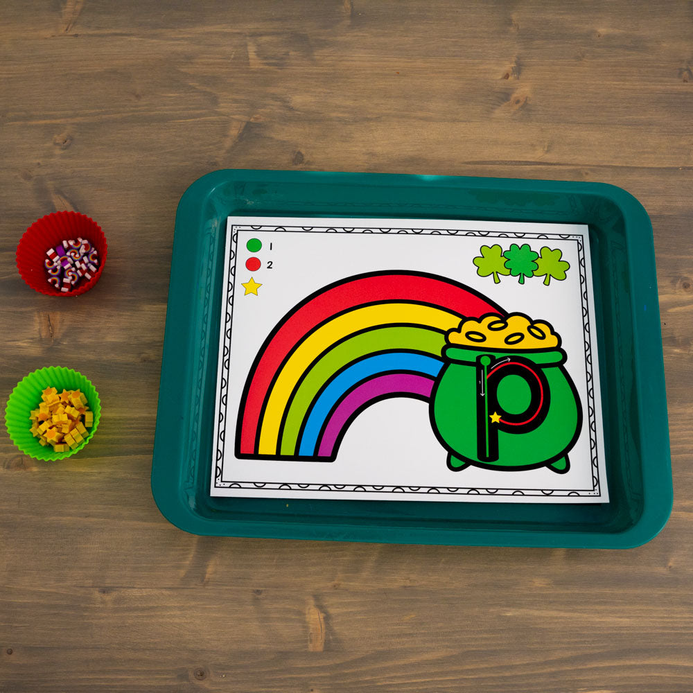 St. Patrick's Day Letter Formation Fine Motor Mats – Preschool Inspirations
