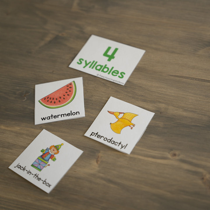 Counting Syllables Cards – Preschool Inspirations