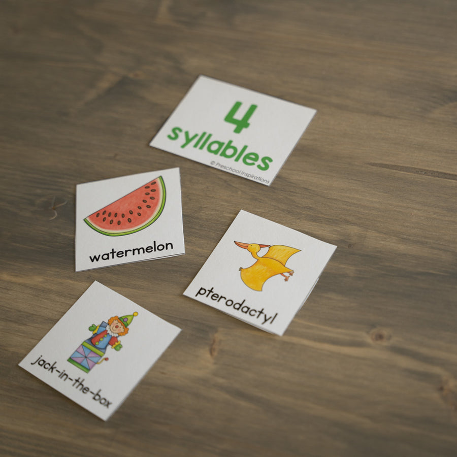 Counting Syllables Cards – Preschool Inspirations