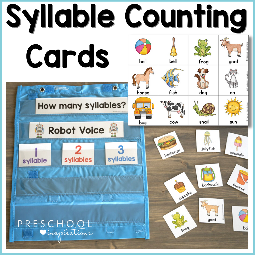 Counting Syllables Cards – Preschool Inspirations