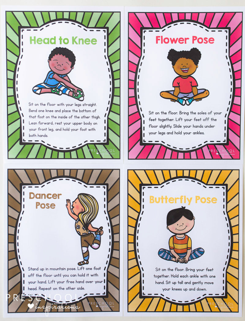 Yoga Cards for Kids – Preschool Inspirations
