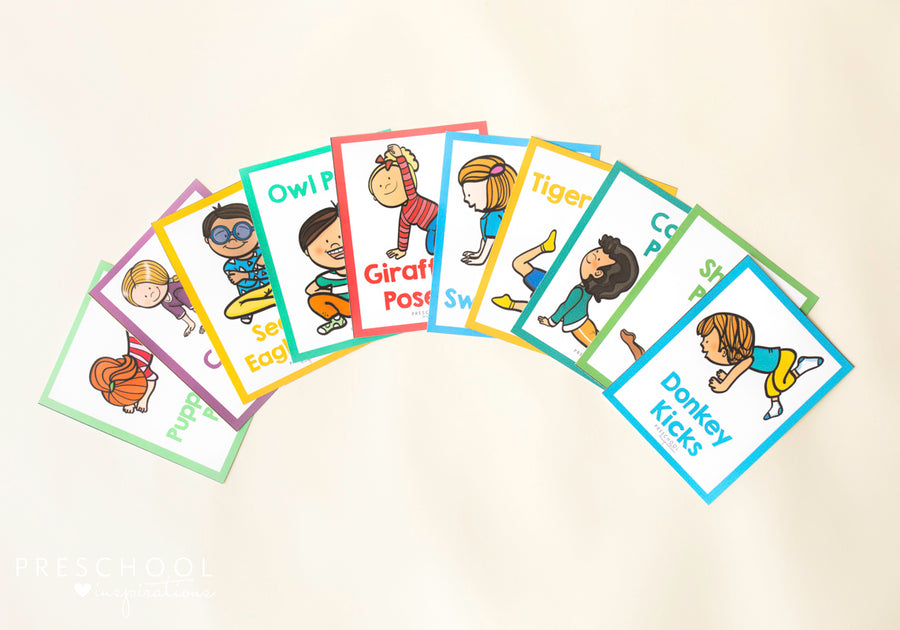 Yoga Cards for Kids – Preschool Inspirations